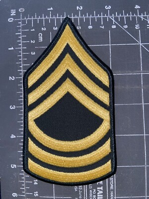 United States Army Master First Sergeant Patch Badge Rank Insignia E-8 ...