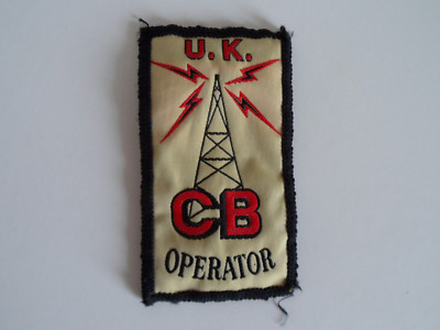CB RADIO SEW ON PATCH ONLY UK CB OPERATOR...........RADIO_TRADER ...