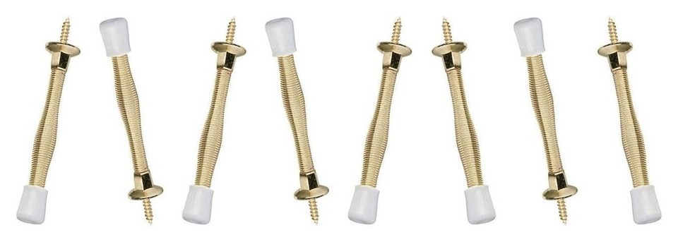 National Hardware 3" Spring Door Stopper Spring Door Stop with Rubber ...