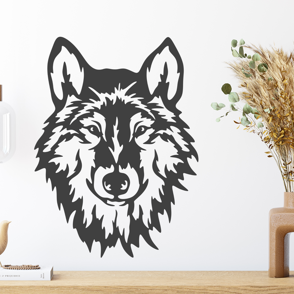Wolf Head Decal Stickers Wolves Tumbler Car Laptop Window Wall JDM 22 ...