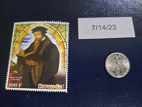 John Calvin French theologian 2017 Rwanda Stamp | eBay