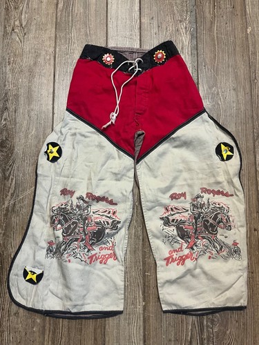 Vintage Roy Rogers Western Cowboy Chaps Pants Outfit Costume Trigger | eBay