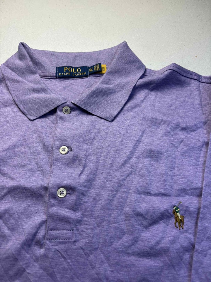 New Polo Ralph Lauren Purple Golf Polo Short Sleeve Shirt MenSz XLT ...