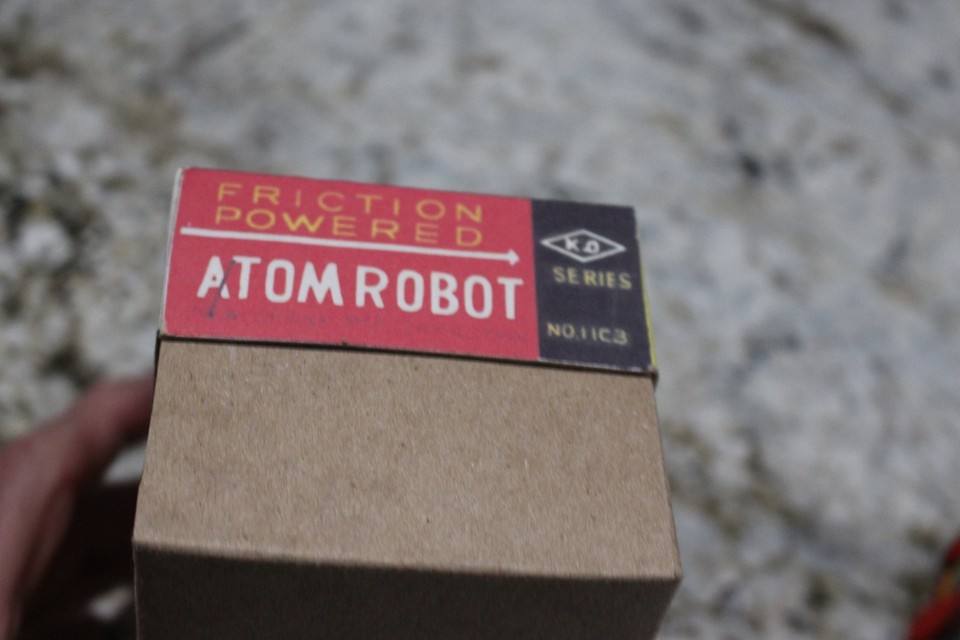 ATOM Robot Yoshiya KO Friction Powered Japanese Tinplate Toy ...