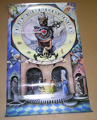 Fetchin Bones Monster Original Promo Poster Vintage 1989 30x18 | eBay