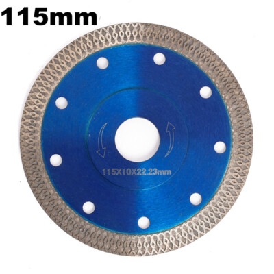 115mm 4.5" Angle Grinder Tile Disc Porcelain Turbo Thin Diamond Dry ...