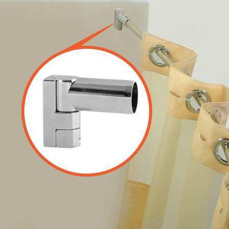 WingIts Curved Shower Rod Polished WOCBS5SP for sale online | eBay