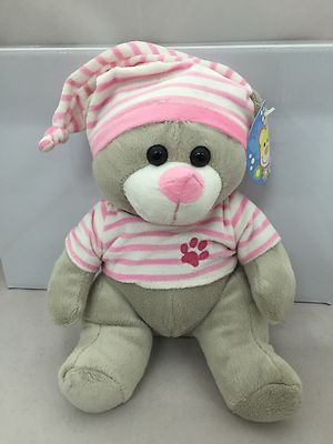 Pink Night Time Teddy (12 Available) | eBay Australia