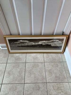 Vintage Richard Elkins Buckeye Central Train Engine Framed Art Print ...