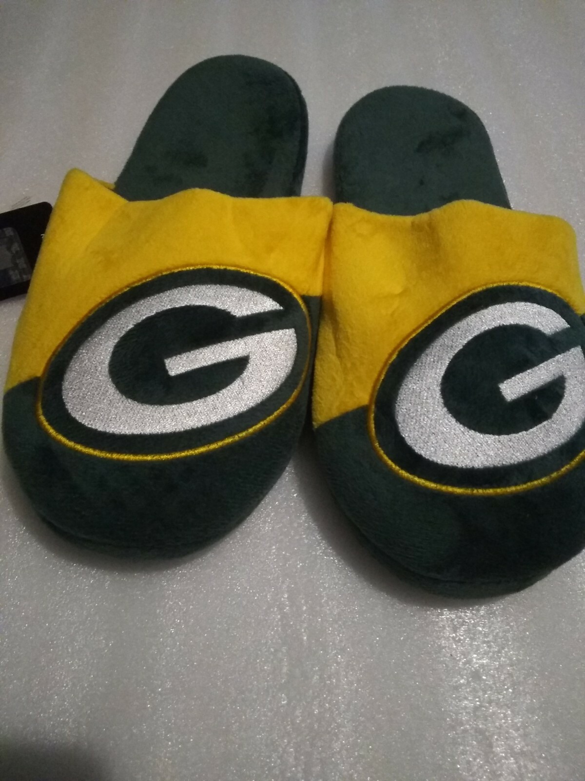 NFL Green Bay Packers Size 11/12 Colorblock Men's Slide Slippers ...