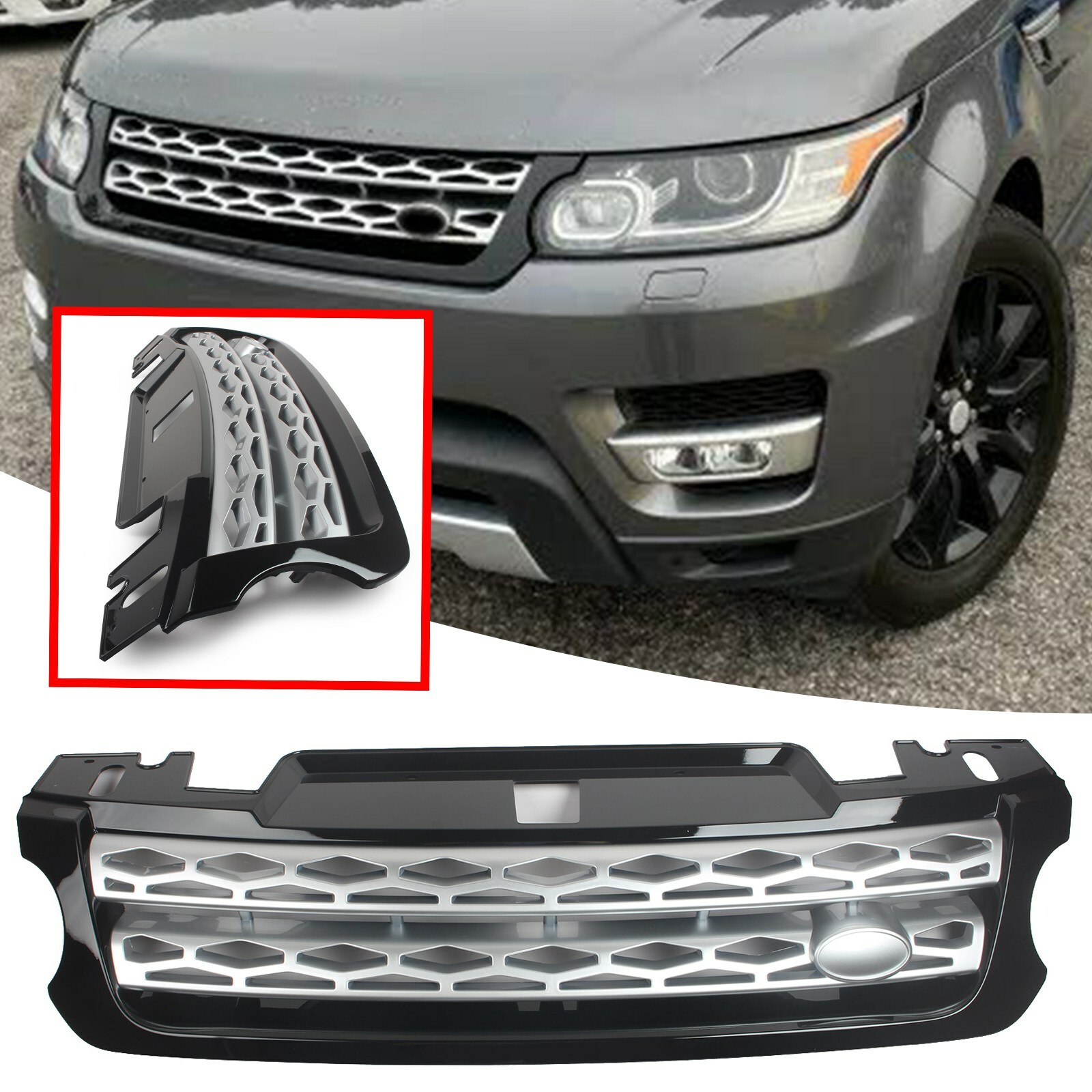 Front Grille Mesh Grill Vent For Range Rover Sport 2014-17 LR054766 ...