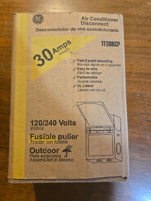 GE TF30RCP 30 AMP Air Conditioner Disconnect 120/240 Volts NEW | eBay