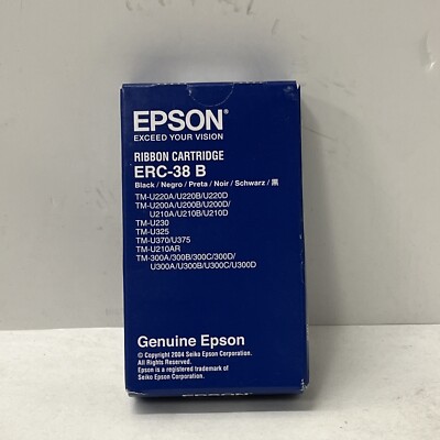 EPSON ERC-38B Black Ribbon Cartridge; | eBay