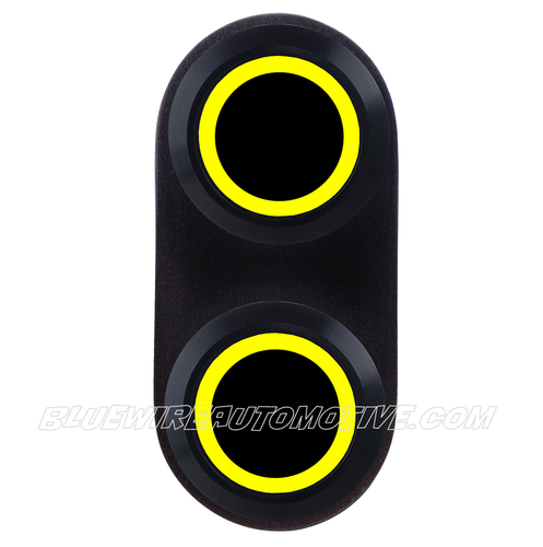 BLACK BILLET POWER WINDOW SWITCH YELLOW HOT ROD HOLDEN COMMODORE CHEV ...