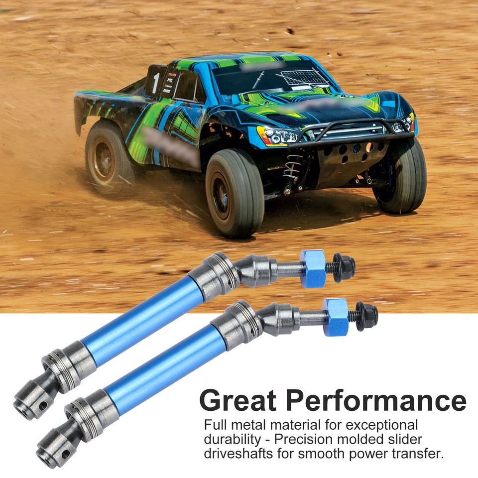 4Pcs RC Car Drive Shaft Front& Rear Metal for 1/10 Traxxas Slash ...
