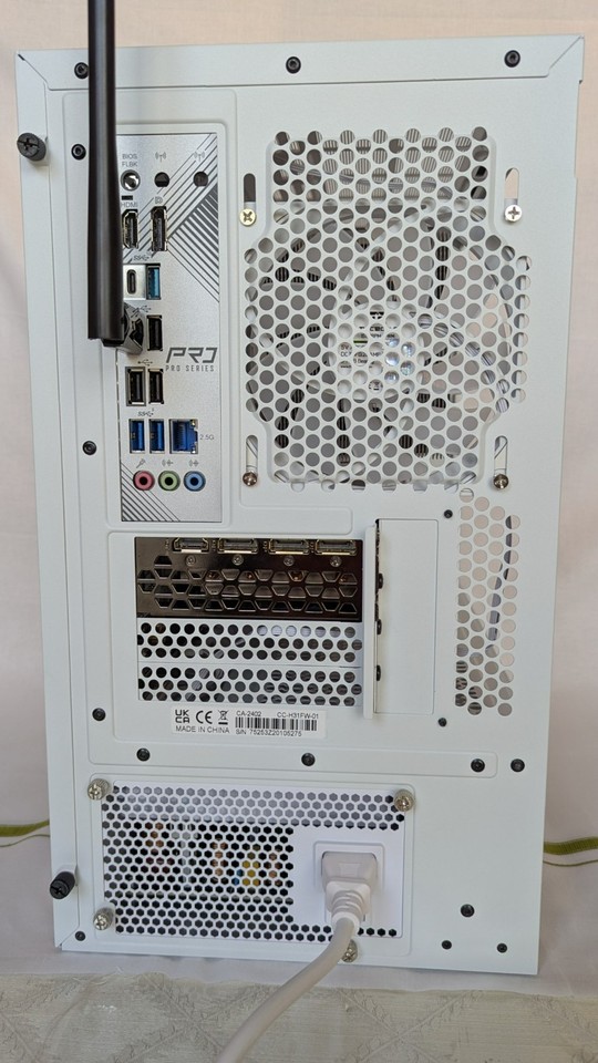 White Sleek Gaming PC – Ryzen 5 7600X | RX 5700 XT | 32GB DDR5 | 1TB ...