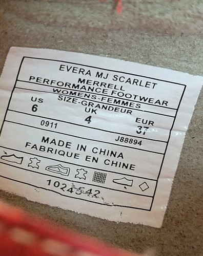 Merrell Cycling Evera MJ Scarlet Peep Toe Pumps Heels Womens Sz 6 Red ...