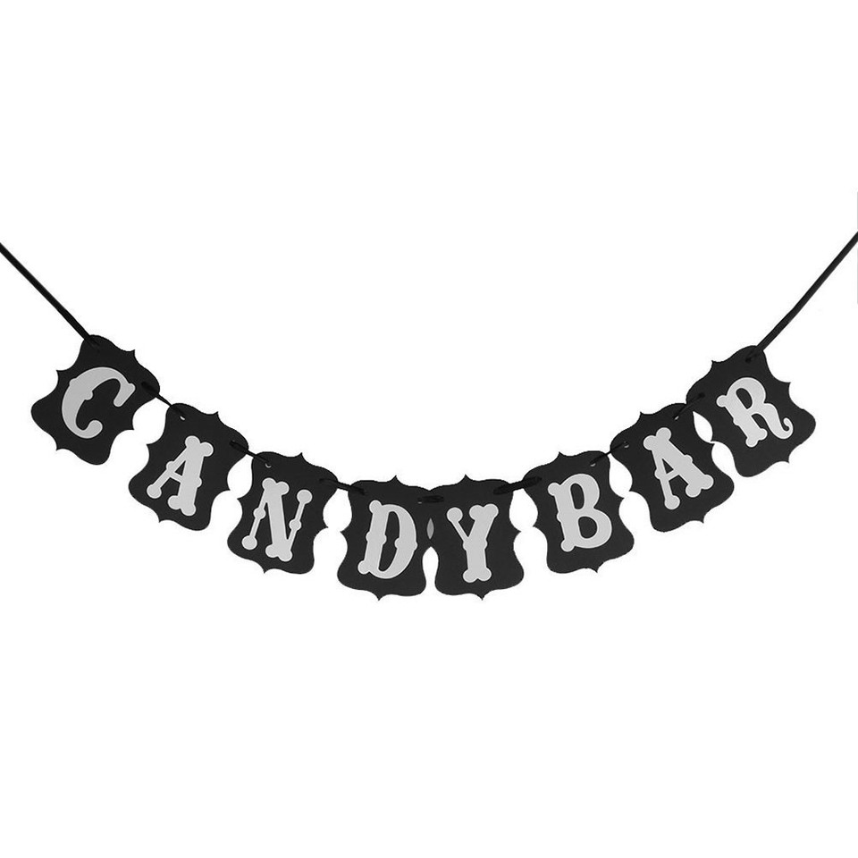 CANDY BAR Cardboard Garland Banner Wedding Party Decoration Photography ...