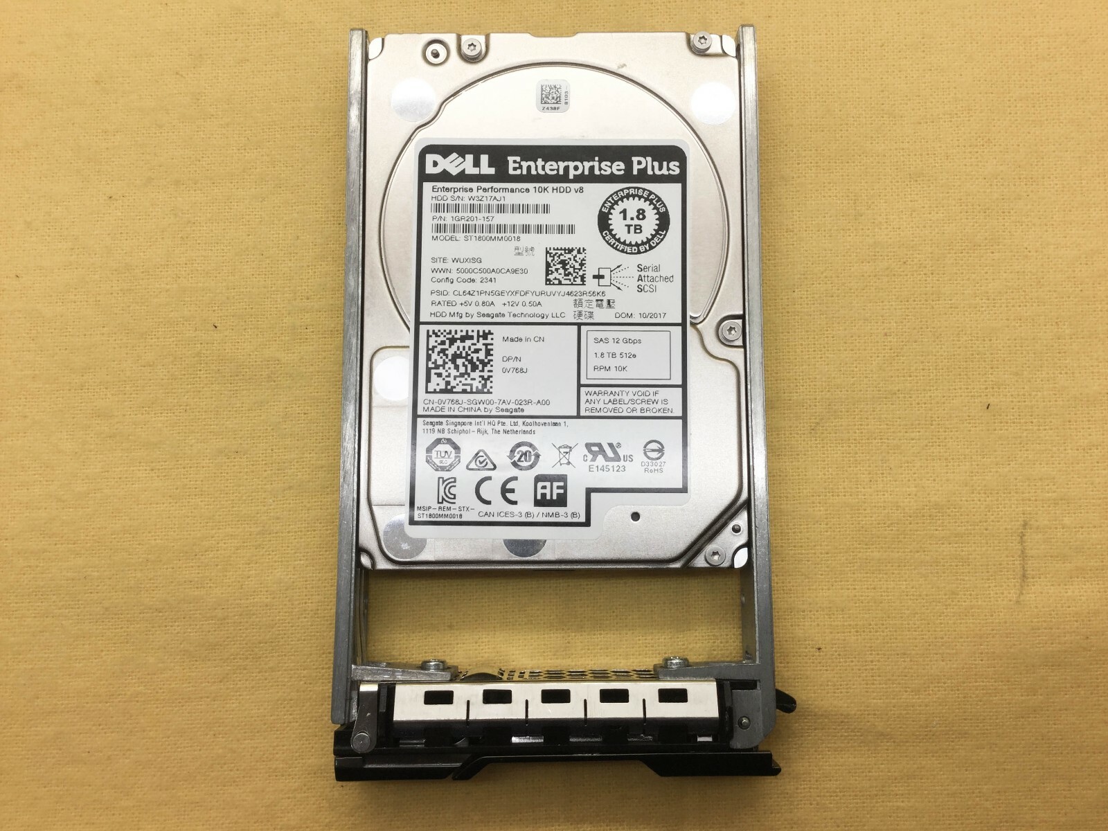 V768J DELL 1.8TB SAS 12Gb/s 10K 2.5" Hard Drive 0V768J ST1800MM0018 | eBay