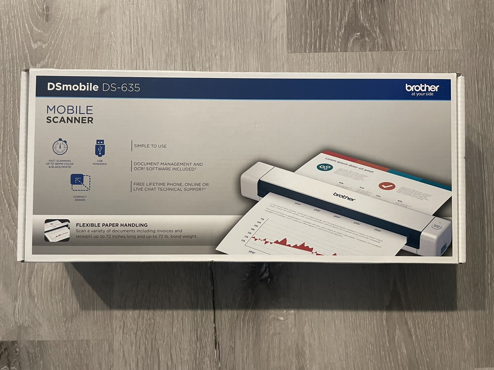 Brother Portable DS-635 Compact Mobile Document Scanner BRAND NEW | eBay