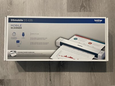 Brother Portable DS-635 Compact Mobile Document Scanner BRAND NEW | eBay