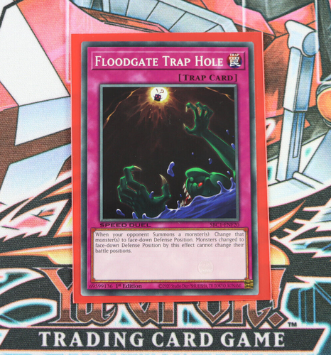 YuGiOh Trap Card Floodgate Trap Hole SBC1-ENF20 1st Edition Common | eBay