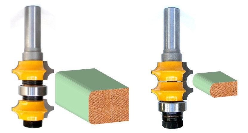 1 pc 1/2" SH 1/4R, 3/16R Variable Double Corner Round Assembly Router ...