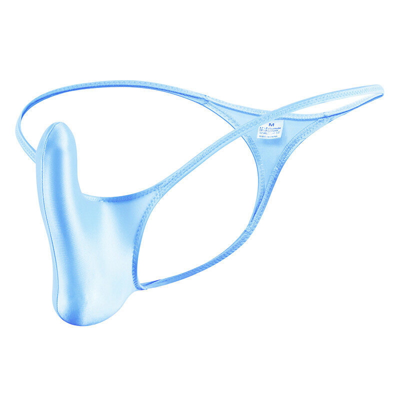 Men's Underwear Thong String Shiny Glossy Thong String Stretch Sexy ...