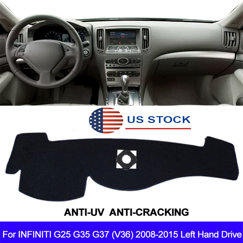Car Dash Mat Dashboard Cover For Infiniti G25 G35 G37 2008-13 Q60 14-15 ...
