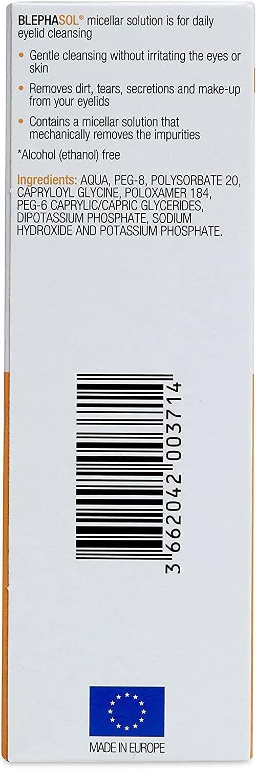 2 x Blephasol Sensitive Eyelid Eye Cleaning Lotion 100ml Blepharitis ...