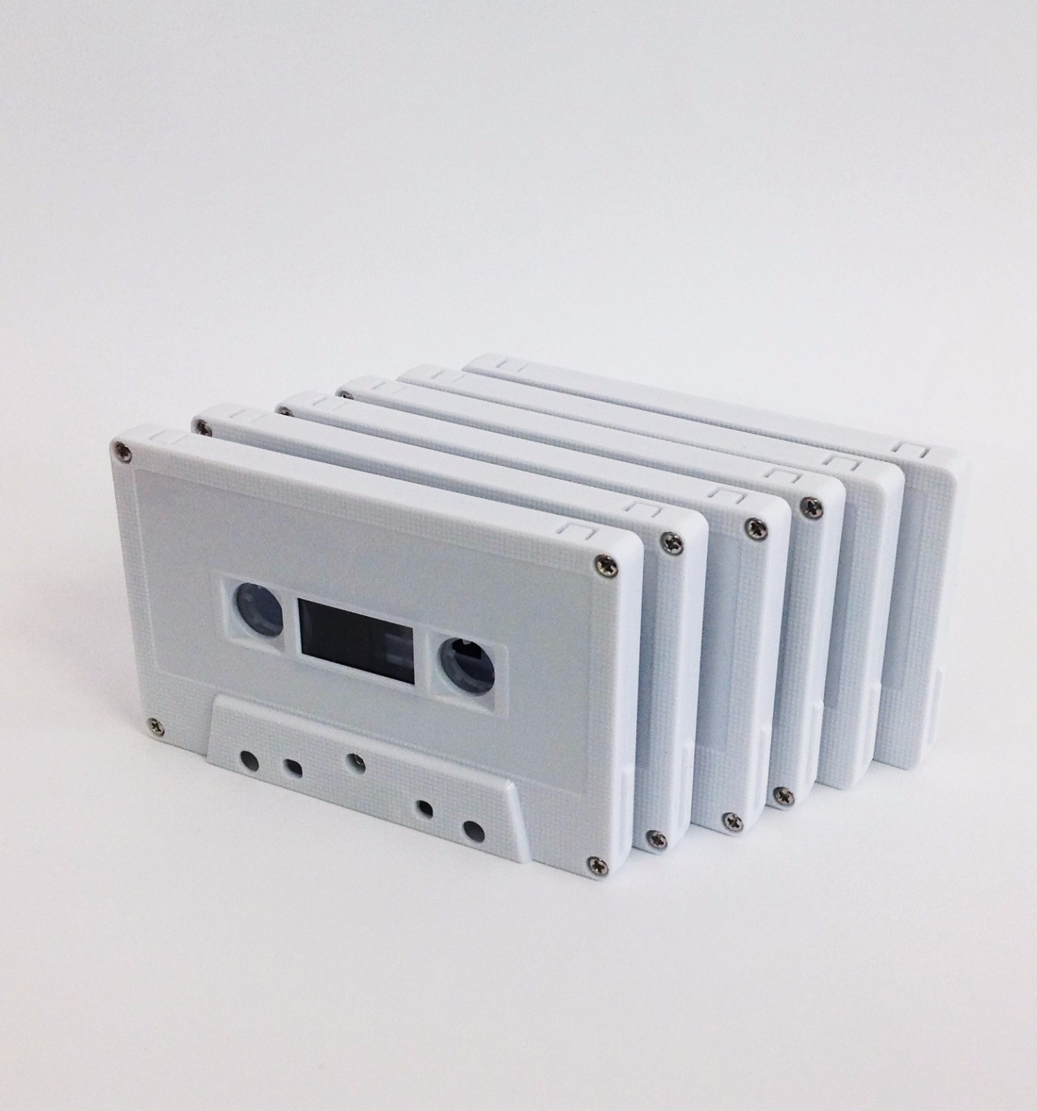 x 6 ea Bulk Pack C-60 White Shell Blank Cassette Tape fine quality ...