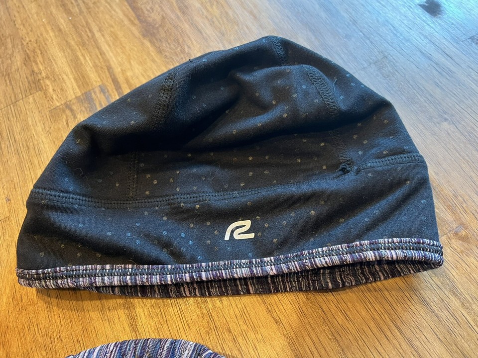 Road Runner Sports Purple Long Sleeve Running Top Pullover Beanie Hat ...