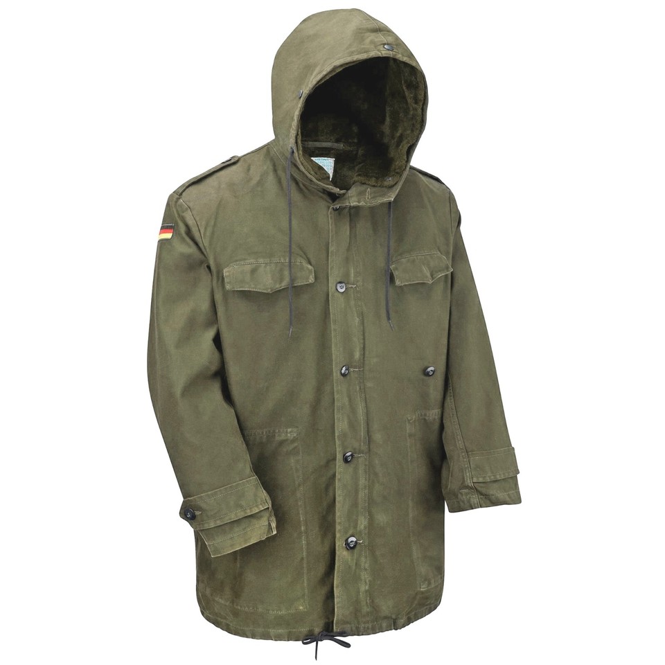 Original German Parka Army Surplus Vintage Bundeswehr Lined Long Coat ...