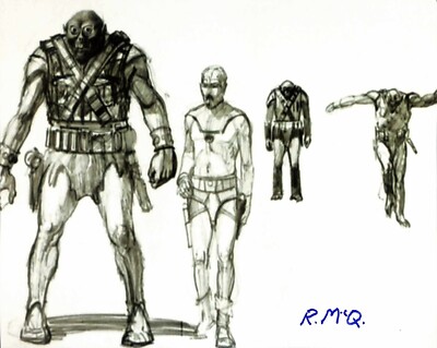 Ralph McQuarrie Star Wars Chewbacca & Han Concept Art Signed 8x10 Photo ...