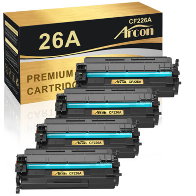 4PK Compatible With HP 26A 226A CF226A Toner Cartridge LaserJet Pro ...