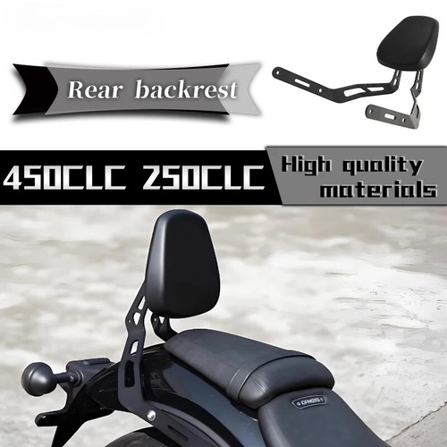Motorcycle Rear Seat Backrest Support Saddle Seatback Cushion Pad For ...