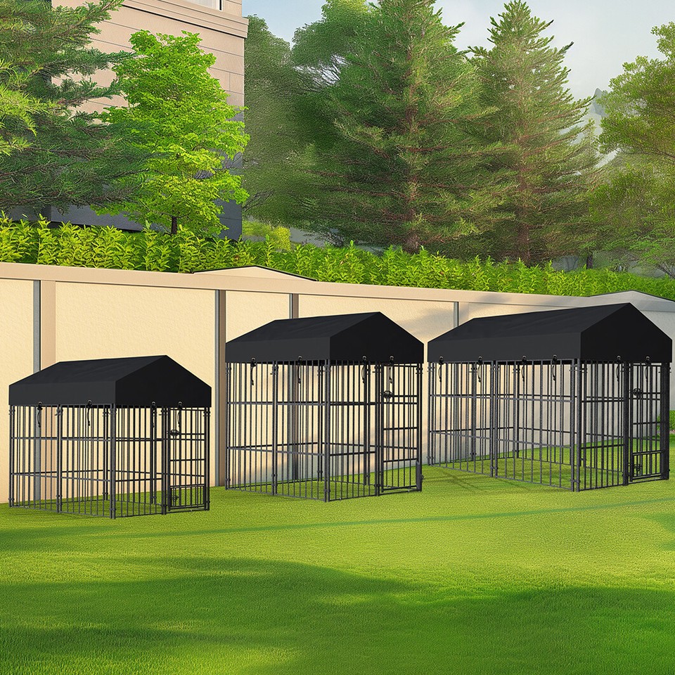 XXL Large Dog Kennel Outdoor Pet Pens Dogs Run Enclosure Animal Hutch ...
