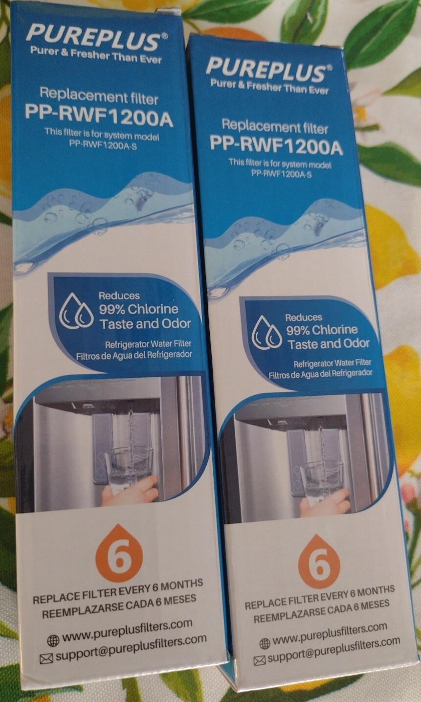 PUREPLUS replacement refrigerator water filter PP-RWF1200A lot of 2 | eBay