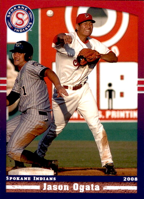 2008 Spokane Indians Grandstand #19 Jason Ogata Portland Oregon OR ...