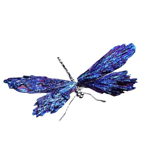 Natural Black Tourmaline Ornament Electroplating Colorful Insect | eBay ...