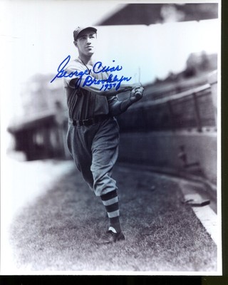 George Cisar Signed Photo 8x10 Autographed Brooklyn Dodgers 29784 | eBay