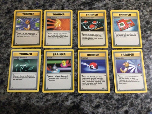 Vintage Pokemon Trainer Cards - 8 Card Lot - NICE! | eBay