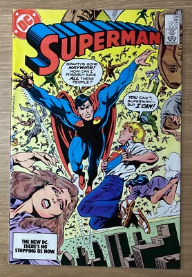 Superman #398 DC Comics Copper Age Jimmy Olsen Lois Lane Clark Kent vf ...