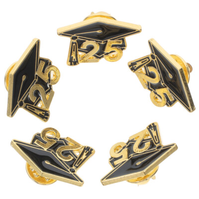 5 Pcs Graduation Pin for Teachers Brooch Pins Prom 2025 Decorations ...