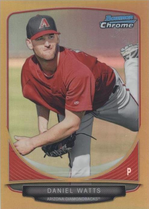 2013 Bowman Chrome - Prospects Daniel Watts #BCP111 Gold Refractor /50 ...