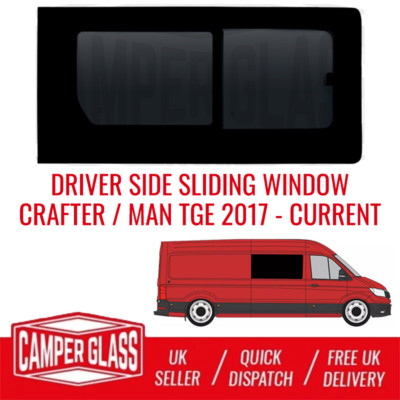 VW Crafter / MAN TGE Driver Side Sliding Privacy Window 2017 - Current ...