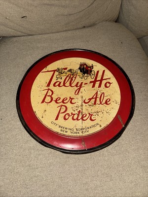 Vintage Tally-Ho Brewing Company New York Beer Tray Read Description | eBay