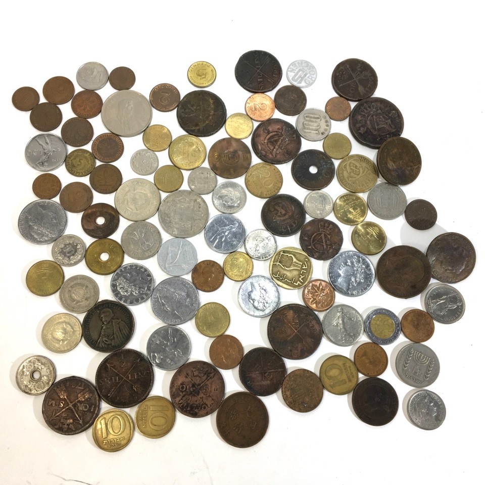 Lot of Assorted Foreign Coins and Currency | eBay