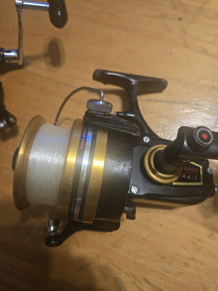LOT OF 2 PENN Fishing Reels - Power 850 SS AND 550 SS PENN SPINNING ...