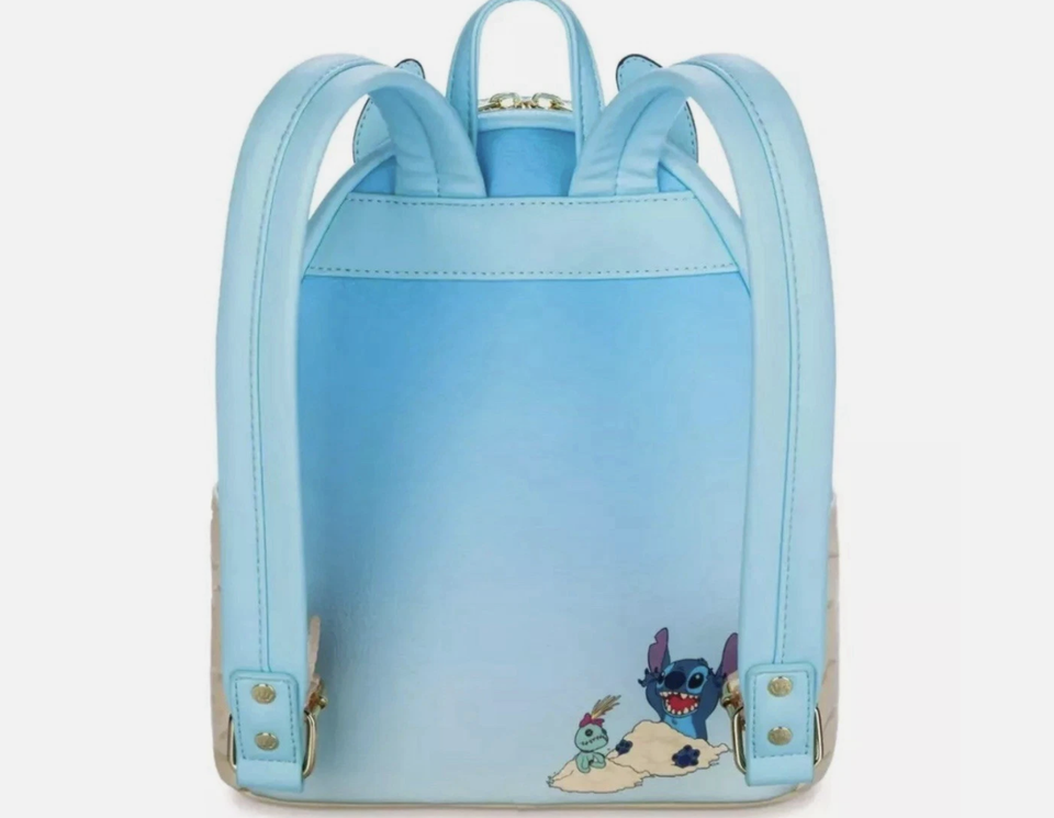 Disney Loungefly Summer Stitch Beach Sandcastle Mini Backpack Lilo ...